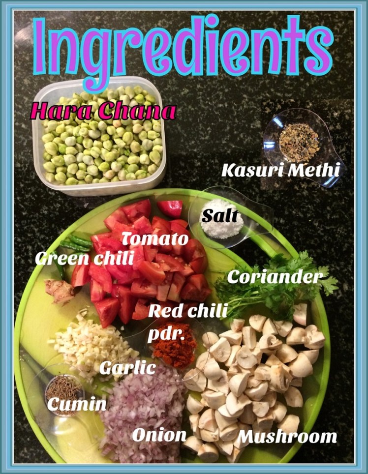 Hara Chana/Cholia/Fresh Chickpeas &Mushroom Gravy – Tingle-UR-Tastebuds